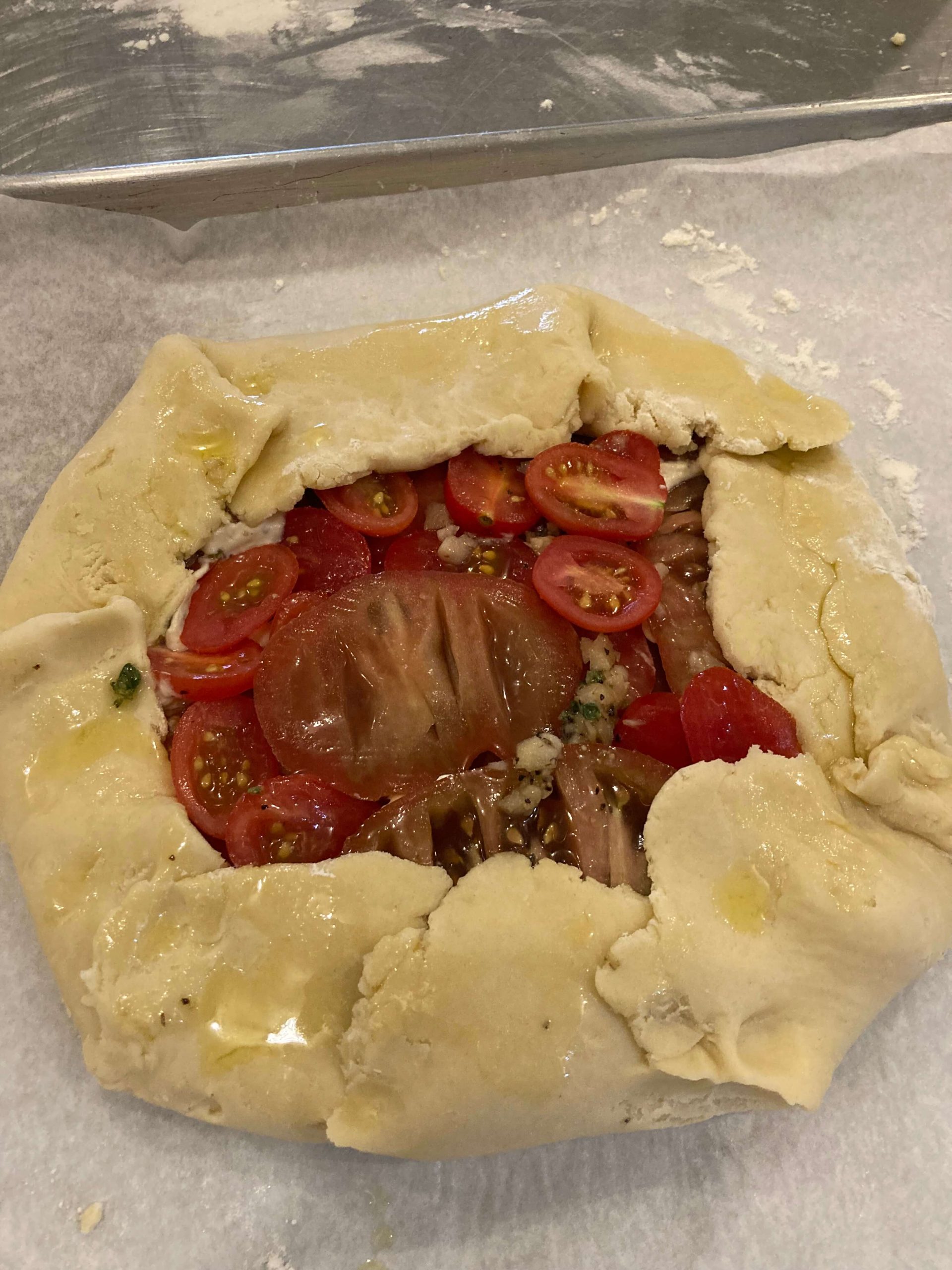 Rachel Klein's Heirloom Tomato and Macadamia Goat Cheese Galette | FlipIt